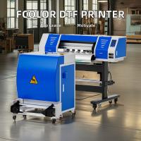 China FCOLOR 24inch DTF Tshirt Printer 2 Head Automatic Powder Recycling Heat Transfer Paper Film Machine for T-Shirts for sale