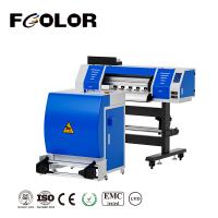 China FCOLOR 24inch DTF Tshirt Printer 2 Head Automatic Powder Recycling Heat Transfer Paper Film Machine for T-Shirts for sale