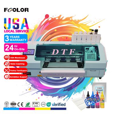 China New 35CM Heat Transfer DTF Printer Machine Digital T-shirt Printing Machine for Clothes 30/33/35CM Single XP600 Head DTF Printer for sale