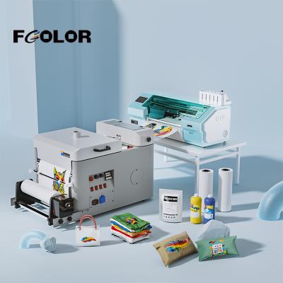 China FCOLOR Digital T-shirt Fast Printing Machine 35cm DTF Printer Pet Film Heat Transfer Xp600 35CM Dtf Printer for sale