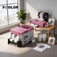 China FCOLOR A3 Automatic DTF Printer Transfer Machine XP600 30cm DTF Print Direct to Heat Transfer Film for T-Shirt Hoodies Bag for sale