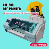 China 350 DTF Printer with Single Head  XP600 Heads Auto White Ink Circulation  for T-shirt & Garment Printing Factory for sale