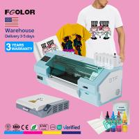 China FCOLOR New Arrivals Customize Blue 35CM XP600 Dtf Printer Automatic DTF Blue Printing Machine T Shirt DTF Printer for Clothes for sale