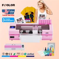 China FCOLOR New Arrivals Customize Pink A3 XP600 Dtf Printer Automatic DTF Pink Printing Machine Clothes DTF Printer for T Shirt for sale