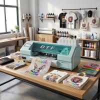 China FCOLOR T-shirts Printing Machine Impresora Dtf Printer A3 L1800 Xp600 Print Machine Dtf for sale
