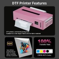 China Semi Auto A4 Small DTF Flatbed Printer PET Film T Shirt Textile Printing Machine for sale
