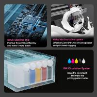 China Semi Auto A4 Small DTF Flatbed Printer PET Film T Shirt Textile Printing Machine for sale