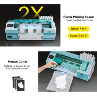 China FCOLOR 2025 Digital A3 DTF Printer XP600 Pet Film 13Inch Dtf Printer With  Oven for Any Textile for sale