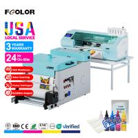 China FCOLOR 30cm XP600 DTF Printer Roll-to-Roll Automatic T-Shirt Printing Machine with Shaker & Dryer for Small Business for sale