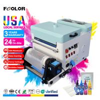 China FCOLOR 30cm XP600 DTF Printer Roll-to-Roll Automatic T-Shirt Printing Machine with Shaker & Dryer for Small Business for sale