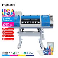 China FCOLOR 60cm Dual Head XP600 t Shirt Printing Machine PET Film Dtf Transfer Printer A2 Dtf Printer for sale