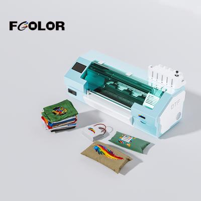 China FCOLOR 7 Colors Dtf Printer Any Fabric Printing Dual Xp600 A3 Dtf Printer Printing Machine with Shaker Powder Machine for sale