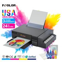 China FCOLOR New Customize A4 Dtf Printer Automatic DTF Pink Printing Machine T Shirt DTF Printer for Clothes L8050 for Newbie for sale