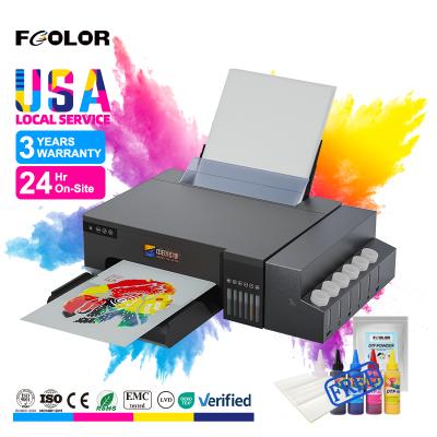 China FCOLOR New Customize A4 Dtf Printer Automatic DTF Pink Printing Machine T Shirt DTF Printer for Clothes L8050 for Newbie for sale