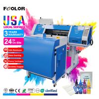 China FCOLOR A1 DTF Printer 60cm 24 Inch 2Pcs I3200 XP600 I1600 Heads Need with Powder Shaker Roll to Roll Printer for Tshirt Printing for sale