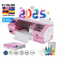 China 35cm DTF Printer Fast Dry Suction Platform Strong Stability Auto Cleaning System Touch Control for Custom Apparel Production for sale