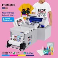 China FCOLOR 33CM Pet Film High Quality Clothing Printer XP600 Head A3 12 Inch Dtf Printer and Oven Powder Shaker for sale