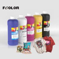 China Fcolor High Quality Wholesale CMYK White Color 1000ML DTF Pigment Ink for Digital T-Shirt Transfer Printing for sale
