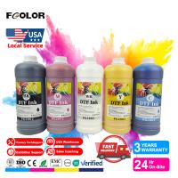 China 1000ML Fcolor Factory Price Universal CMYK Color Heat Transfer Pigment Printing Ink for DTF Printers for sale
