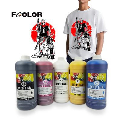 China 1000 ml 250ml 500ml Water Based Bulk White Tinta Dtf Textile Pigment Ink Tank and Powder for Epson XP15000 1390 L805 Machine for sale