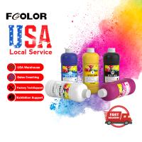 China Fcolor Manufacturer 1000ml High Quality 1L White Transfer DTF Ink for Epson L805 I3200 L1800 Xp600 Printing on the Clothes for sale