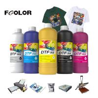 China FCOLOR 1000ml High Opacity White DTF Pigment Transfer Ink No Sediment DTF White Ink for L1800 XP600 I3200 I1600 8550 for sale