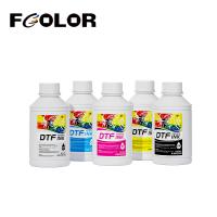 China FCOLOR 500ML DTF No Clog White Ink Direct to Film Heat Transfer T-shirt Printing DTF INK for Xp600 L1800 L8050 1390 DTF Printer for sale