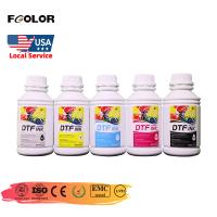 China FCOLOR Manufacturer 500ML High Quality Heat Transfer White Tinta DTF for Epson XP600 I3200 4720 L1800 L8050 Dtf Printer Ink for sale