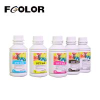China FCOLOR Manufacturer 500ML High Quality Heat Transfer White Tinta DTF for Epson XP600 I3200 4720 L1800 L8050 Dtf Printer Ink for sale