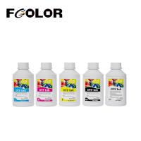 China FCOLOR Manufacturer 500ML High Quality Heat Transfer White Tinta DTF for Epson XP600 I3200 4720 L1800 L8050 Dtf Printer Ink for sale