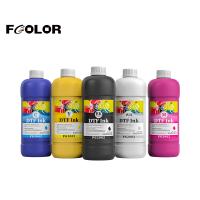China FCOLOR 1000ml DTF Ink Cmyk LM LC W Pigment Water Based Dtf Ink for Digital Printing Compatible with 8550 Printer Ciss Ink System for sale