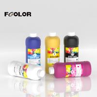 China FCOLOR 1000ml DTF Ink Cmyk LM LC W Pigment Water Based Dtf Ink for Digital Printing Compatible with 8550 Printer Ciss Ink System for sale