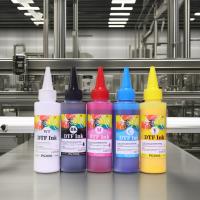 China FCOLOR Factory Price High Quality 100ml CMYK White DTF Ink for Epson ET8550 L1800 XP600 I3200 Transfer Printing DTF Printer for sale