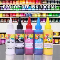 China FCOLOR Factory Price High Quality 100ml CMYK White DTF Ink for Epson ET8550 L1800 XP600 I3200 Transfer Printing DTF Printer for sale