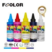 China Fcolor 100ml Premium Stretch DTF Transfer Printing Ink for Epson 8550 L8050 Xp15000 Dtf Printer for sale