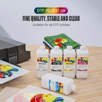 China FCOLOR High Quality Manufacturer No Clogging Problem DTF Polyester Film Pigment White Ink 1000ml for Epson I3200 Dx5 L1800 XP600 for sale