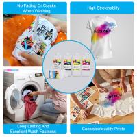 China FCOLOR High Quality Manufacturer No Clogging Problem DTF Polyester Film Pigment White Ink 1000ml for Epson I3200 Dx5 L1800 XP600 for sale