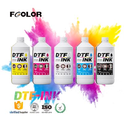 China FCOLOR 1000ml White DTF Pigment Ink Tinta Set for Epson L8050 I3200 1390 XP600 XP15000 Printer for sale