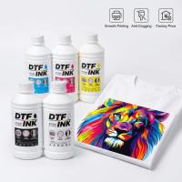China Economic DTF Pigment Ink 1000ml CMYK White for Epson I3200 4720 XP600 Printer High Speed Production Smooth Flow Anti-Clogging for sale