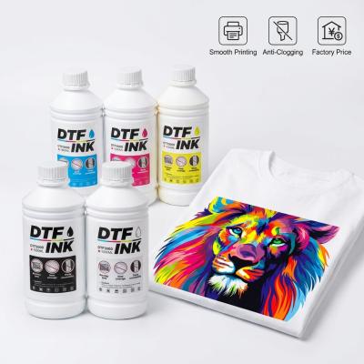 China Economic DTF Pigment Ink 1000ml CMYK White for Epson I3200 4720 XP600 Printer High Speed Production Smooth Flow Anti-Clogging for sale