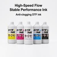 China Economic DTF Pigment Ink 1000ml CMYK White for Epson I3200 4720 XP600 Printer High Speed Production Smooth Flow Anti-Clogging for sale