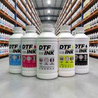 China Economic DTF Pigment Ink 1000ml CMYK White for Epson I3200 4720 XP600 Printer High Speed Production Smooth Flow Anti-Clogging for sale
