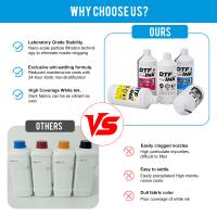 China 1L DTF Transfer Pigment Ink 1000ml Textile Ink For Epson 3200 L1800 XP600 1400 Printer for sale