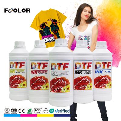 China FCOLOR Tinta DTF Premium Ink for Professional T-Shirt Printing High Resolution with Excellent Durability Long-Lasting Designs for sale