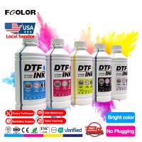 China FCOLOR 100ML 1000ML T-shirt Textile Printing Heat Transfer Pigment DTF Ink for DTF Printer I3200 XP600 I1600 8550 for sale