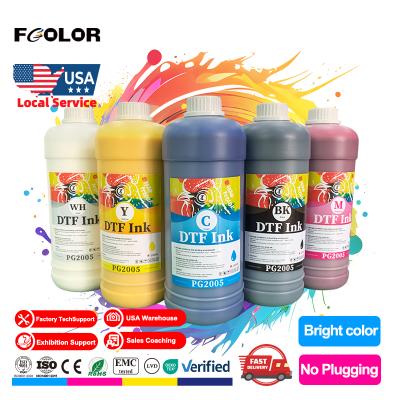 China FCOLOR 1000ML Free Sample Wholesalers Digital Tinta DTF Textile Ink for Epson I3200 4720 L1800 L805 All Printing Printers for sale