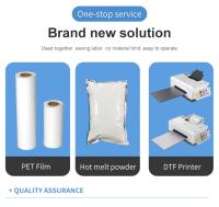 China FCOLOR Fast Ship Double Sided Hotpeel Dtf Printing Film Roll DTF Film 60 cm for Dtf Printer Tshirt Heat Transfer Printing for sale