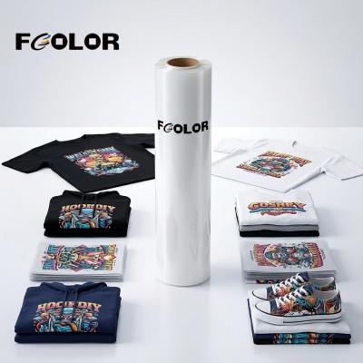 China FCOLOR DTF Transfer Film Glitter Film Sheets Film for Tshirt DTF Membrane Heat Transfer Vinyl Hot Selling A3+ 33inch Dtf Film for sale