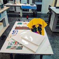China FCOLOR Premium Hot Peel Inkjet Printing Matte A3 A4 Sheet Heat Transfer White Pet DTF Film for DTF Printer for sale