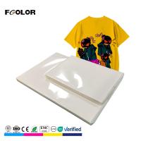 China FCOLOR Good Quality A3 A4 DTF Sheets Hot Cold Peel Transfer Prints DTF PET Film for XP600 I3200 DTF Printing Tshirt Transfer for sale